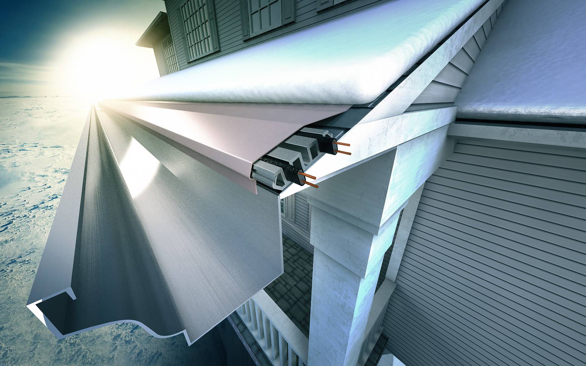 Gutter and roof ice melting system: prevent ice dams & snow | All ...